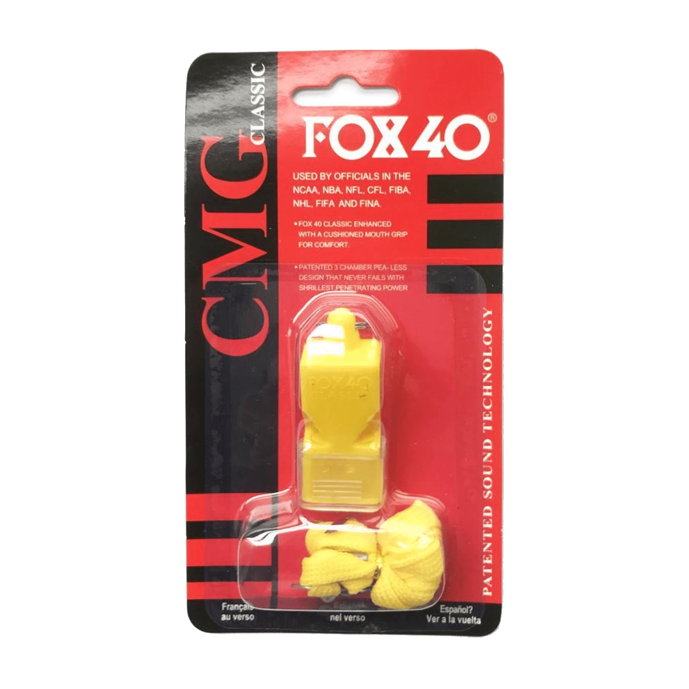 Fox 40 scheidsrechtersfluit - Geel - We Move Sports